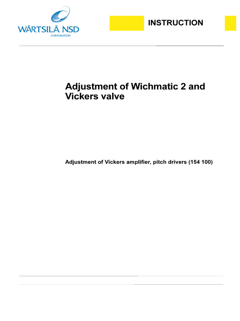 Wichmatic 2 Pitch Control Adjustment Guide | PDF | Amplifier | Electronics