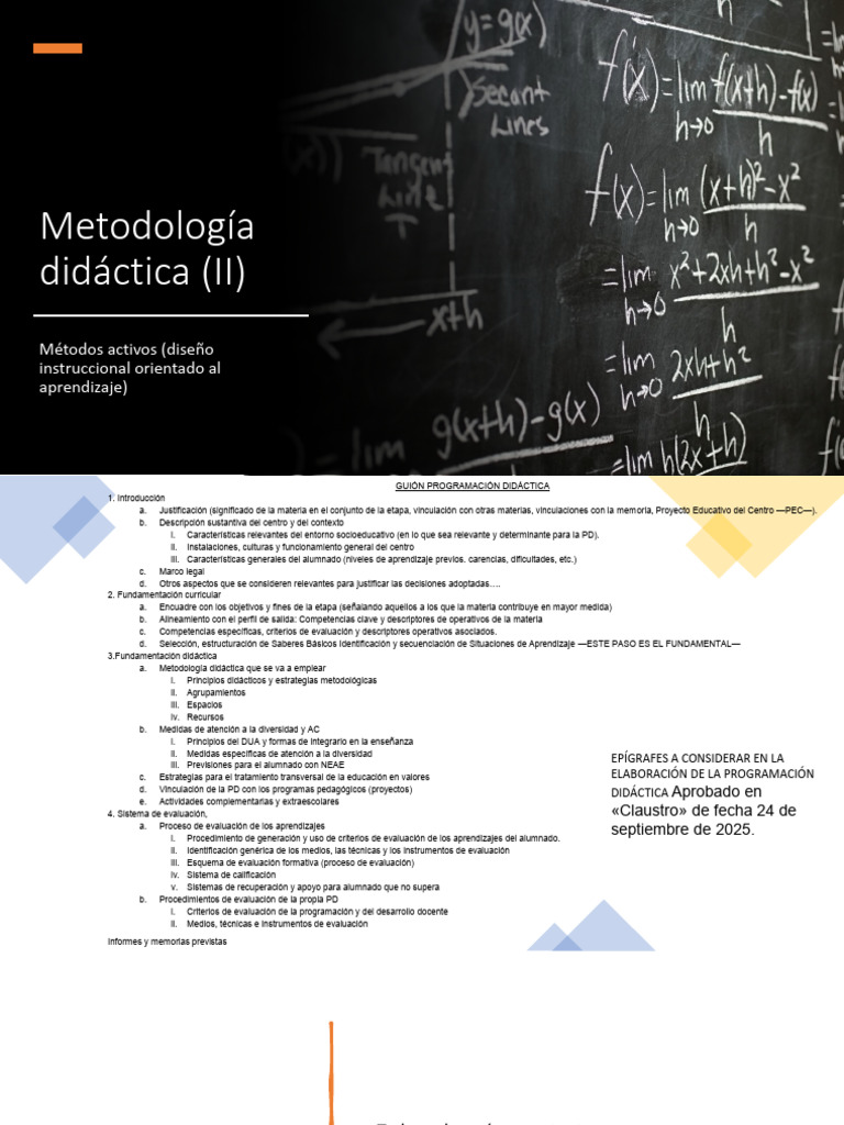 Metodología Didáctica: Métodos Activos | PDF | Enseñando | Evaluación