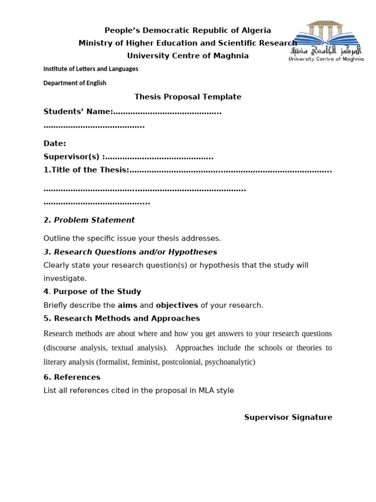 Thesis Proposal | PDF