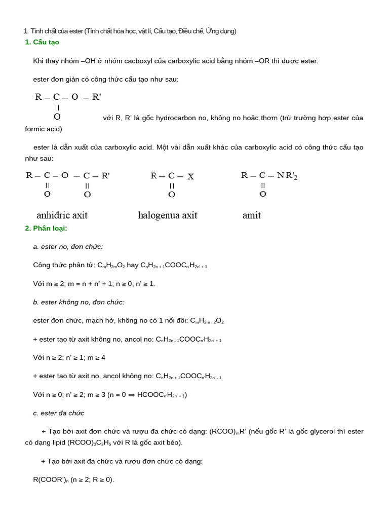Vietjack Ester | PDF