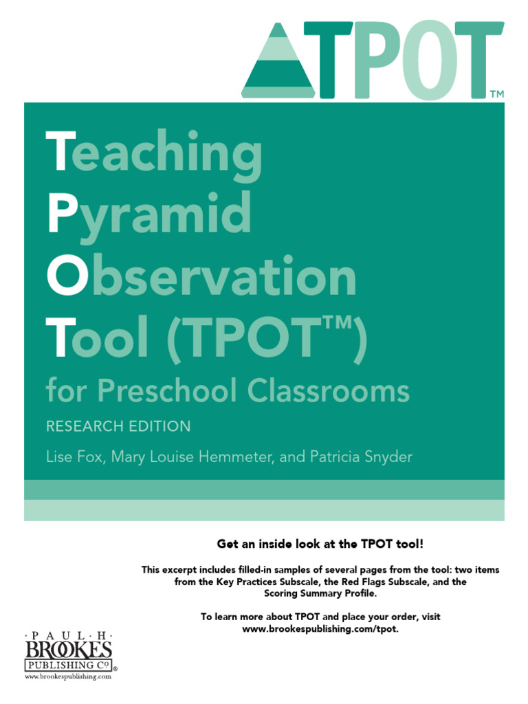 TPOT Inside Look | PDF | Teachers | Human Communication