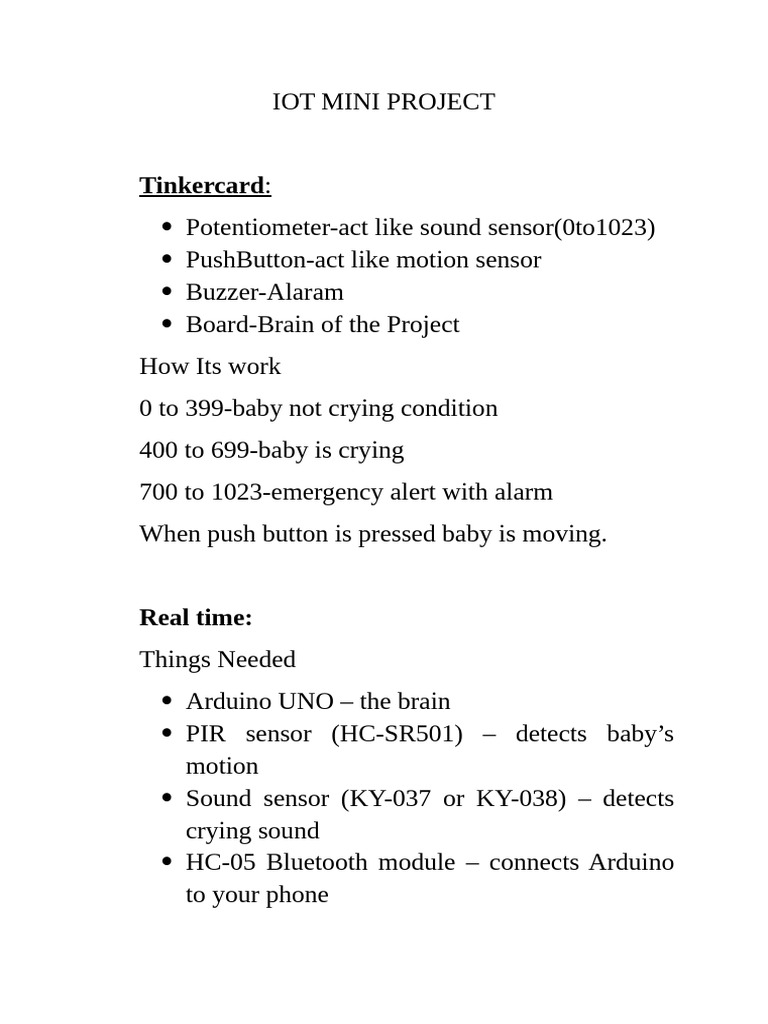 Iot Mini Project | PDF | Arduino | Computer Engineering