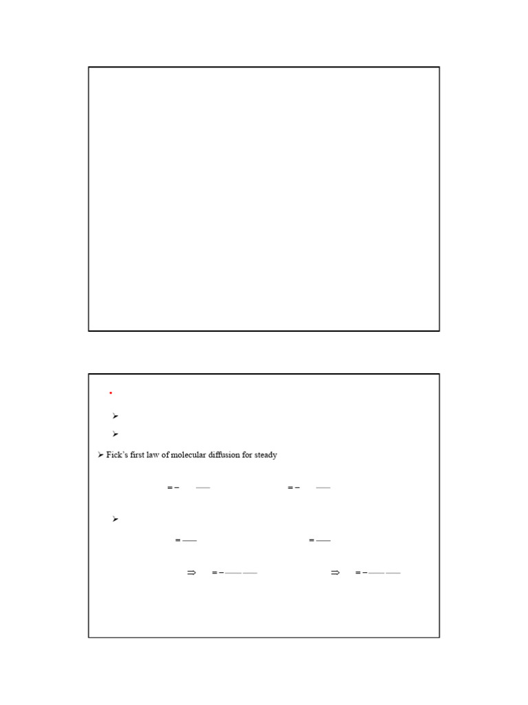 2 Molecular Diffusion Full 231023 200725 | PDF | Catalysis | Diffusion