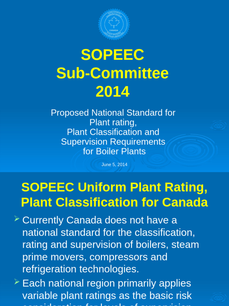 Canada Boiler Plant Standard Proposal | PDF | Boiler | Water Heating