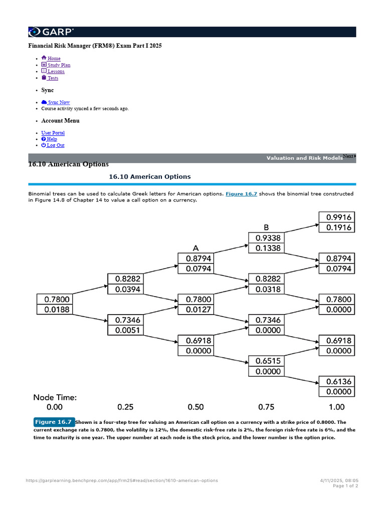 Valuing American Options with Binomial Trees | PDF | Greeks (Finance ...