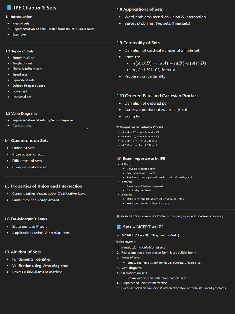 Sets Ipe | PDF