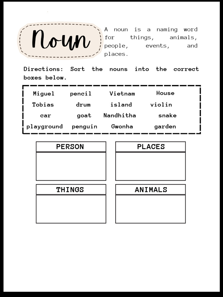G4 Nouns, Verbs | PDF