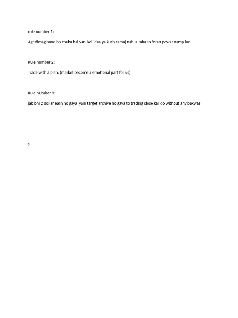Essential Trading Rules for Success | PDF