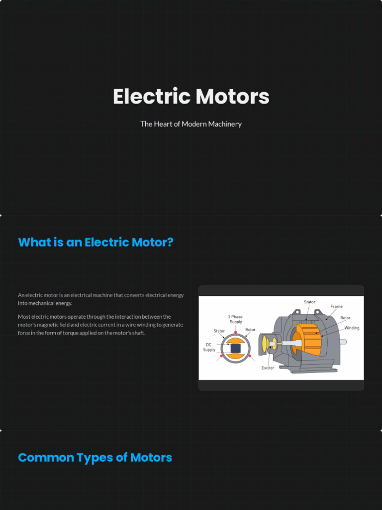 Electric Motors | PDF