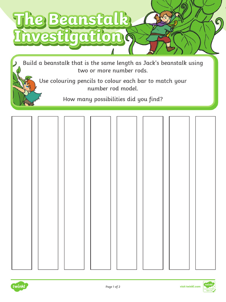 The Beanstalk - Activity Sheet | PDF