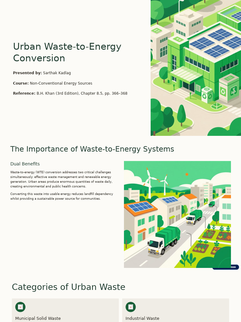 Urban Waste-to-Energy Conversion Guide | PDF | Waste | Pyrolysis