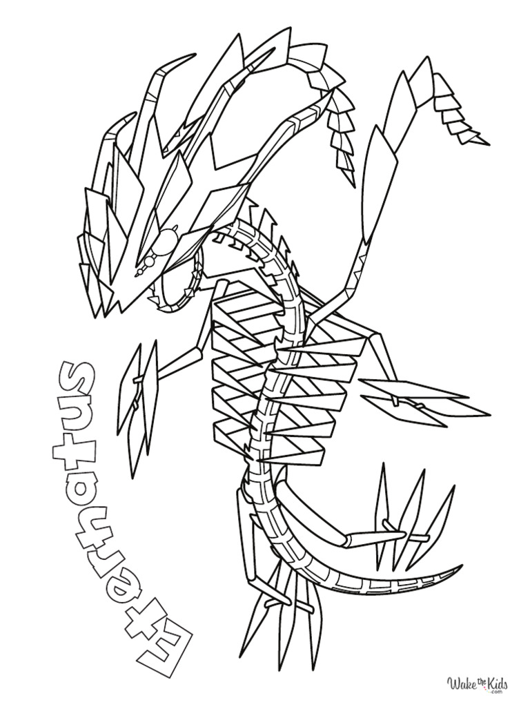 Eternatus Coloring Page Letter | PDF