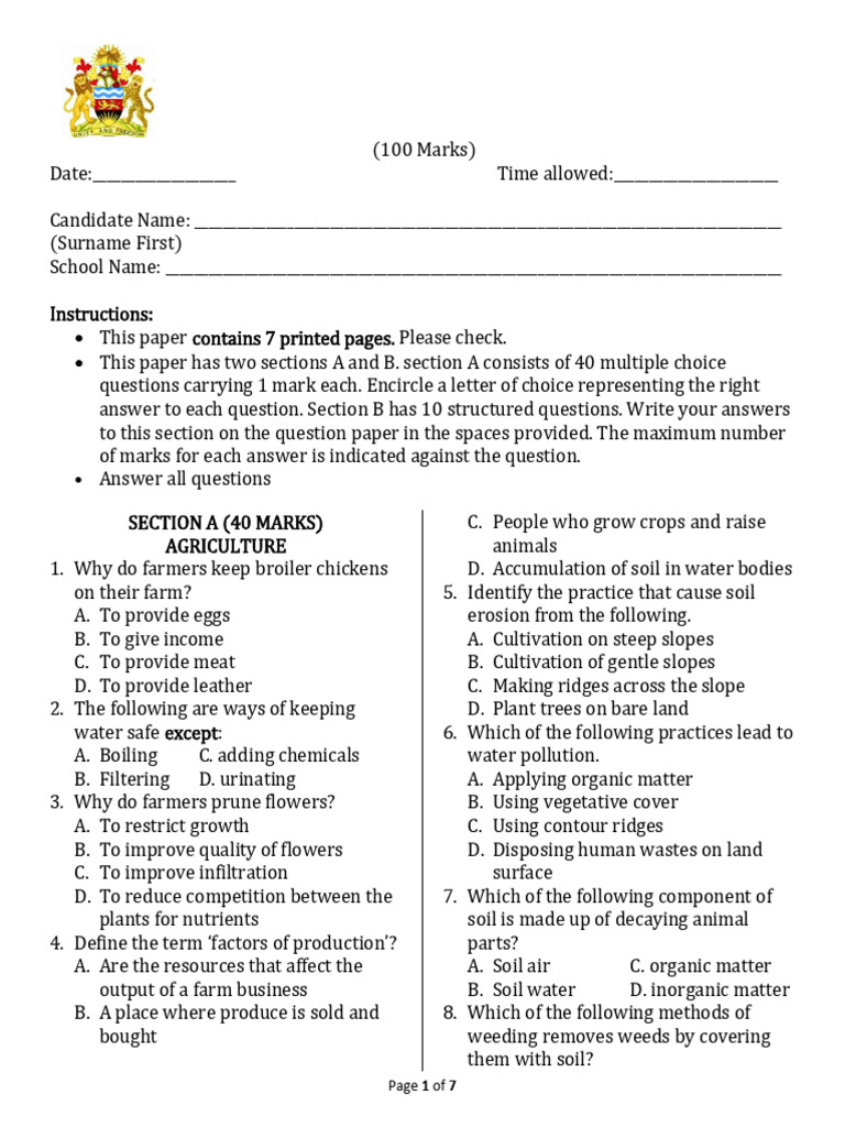 Primary Science STD 7 | PDF | Soil | Agriculture
