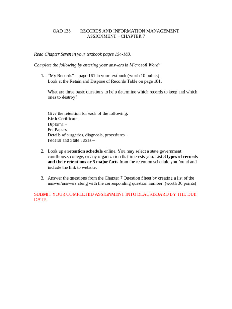 Assignment Chpt. 7 | PDF