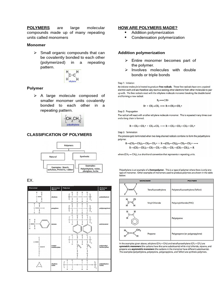 Understanding Polymers and Their Types | PDF | Polymers | Polyethylene