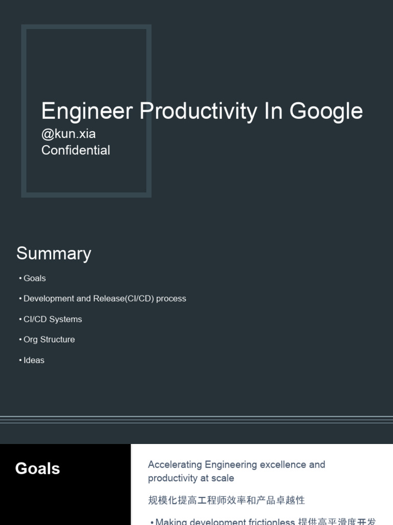 Engineer Productivity in Google | PDF | Unit Testing | Software Engineering
