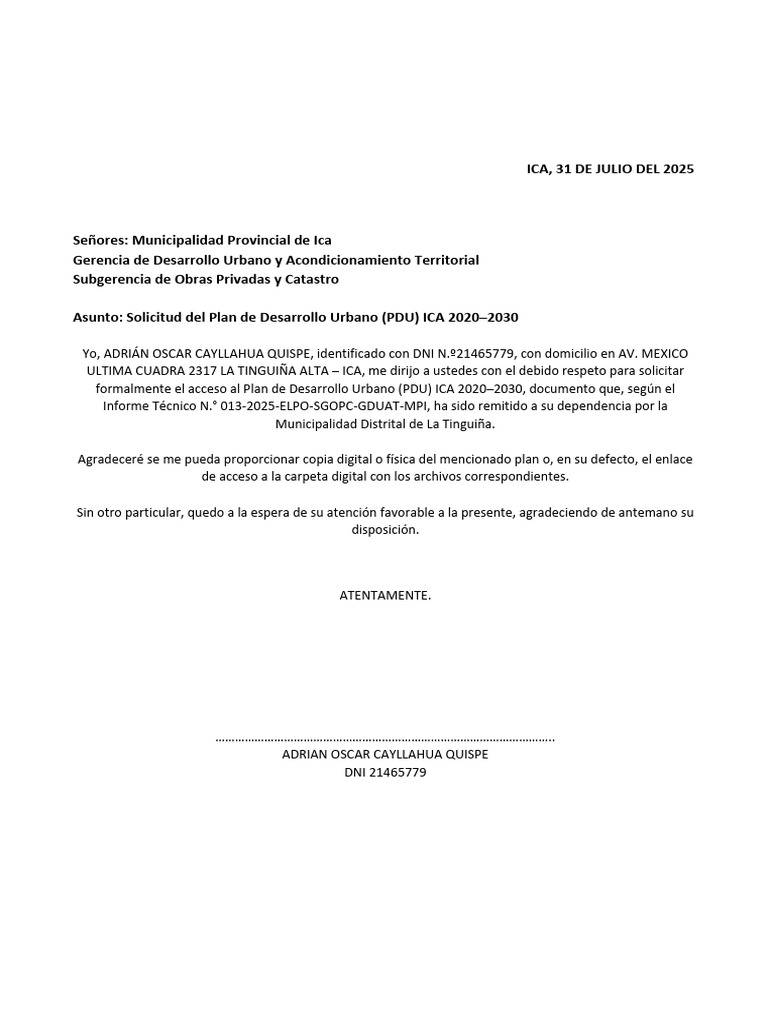 Solicitud de Documento.docx | PDF