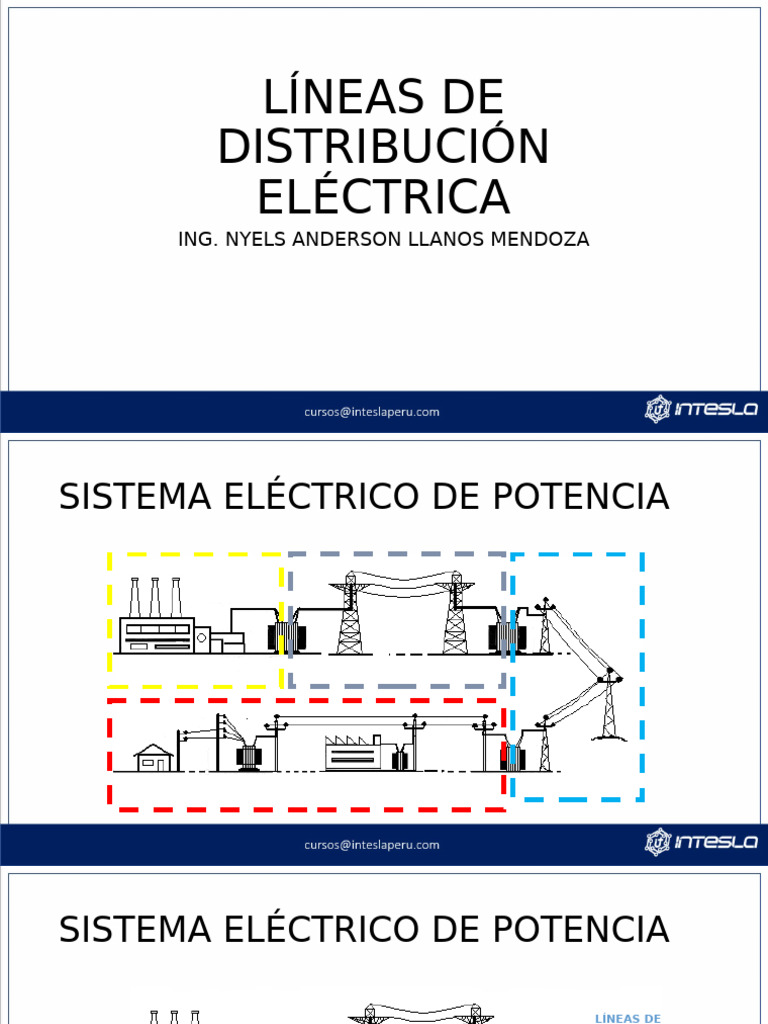 Líneas de Distribución Eléctrica | PDF | Red eléctrica | Ingenieria ...