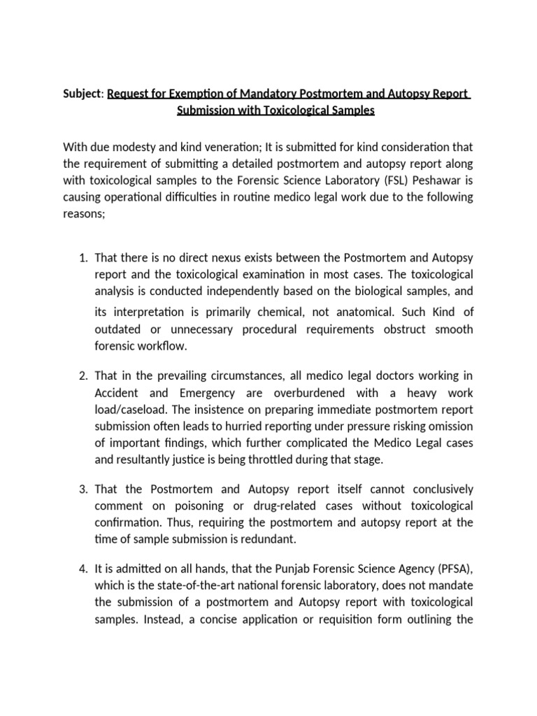 Important APPLICATION and Letters For FSC Students | PDF | Autopsy ...