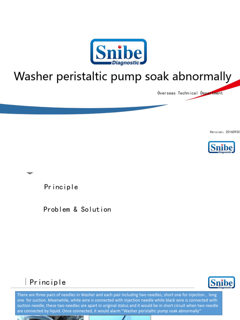 2.washer Peristaltic Pump Soak Abnormally-20161104 | PDF | Pump