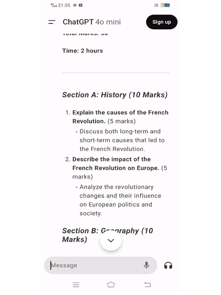 My Sample Papers SST Class 9 | PDF