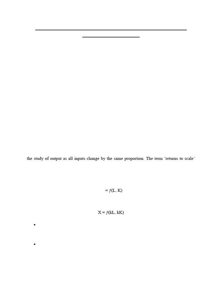 Unit-III - LAWS OF PRODUCTION-LAWS OF RETURNS TO SCALE AND VARIABLE ...