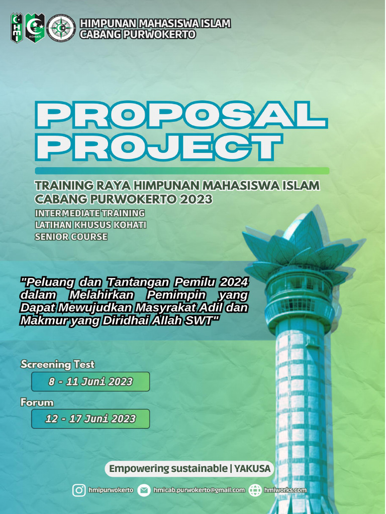 Proposal Training Raya Hmi Cabang Purwokerto | PDF