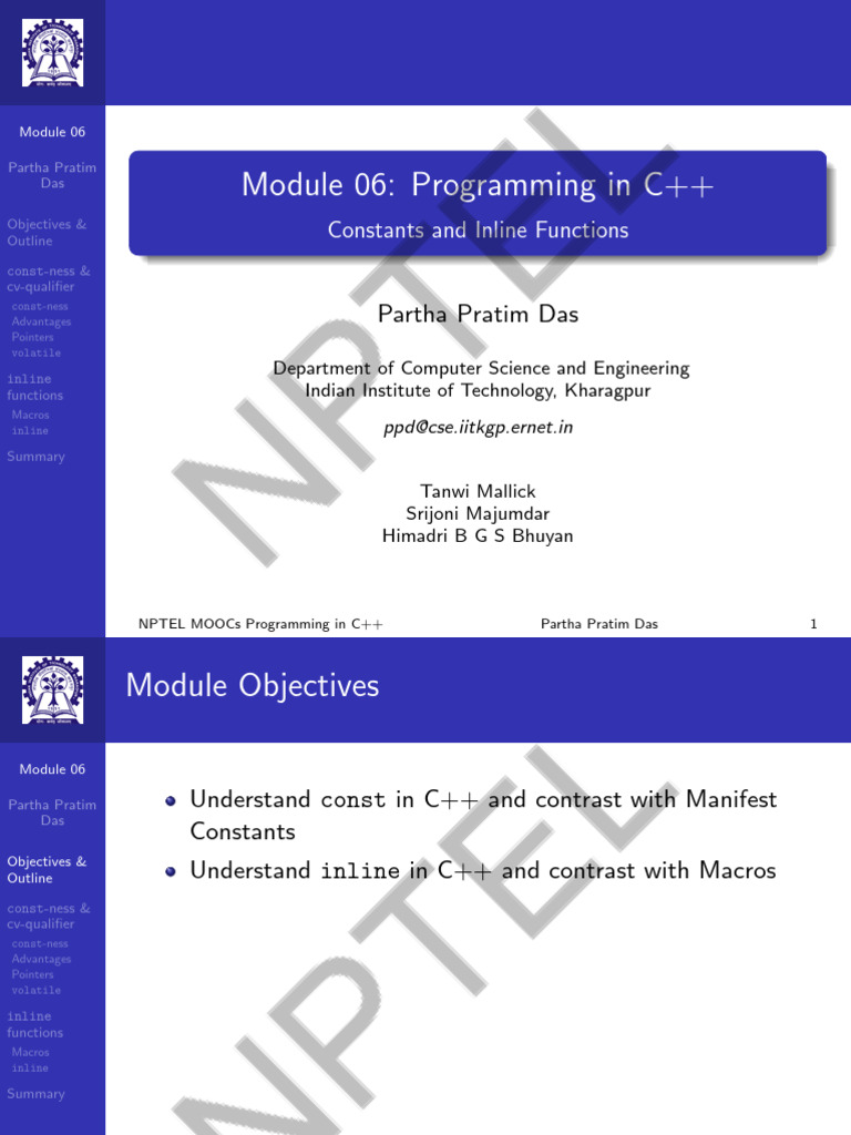 Constants & Inline Functions | PDF | Computer Engineering | Software ...