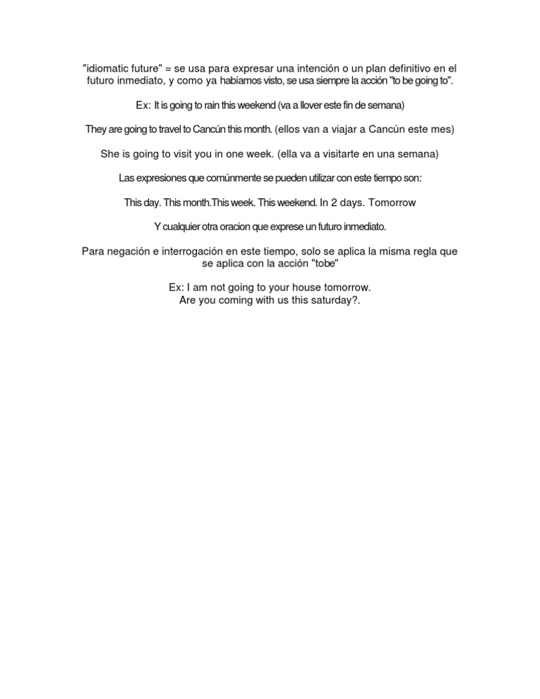 Idiomatic Future | PDF