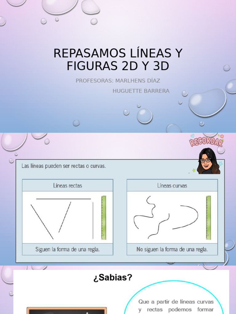 Repasamos Líneas y Figuras 2d y 3d | PDF