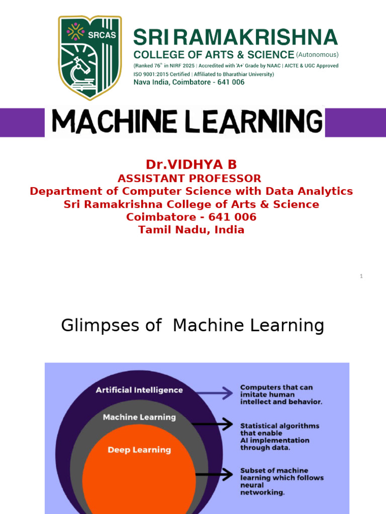Machine Learning Introduction | PDF | Machine Learning | Artificial ...