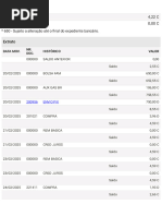 Modelo de Extrato Bancário | PDF | Conta de transação | Indústrias de ...