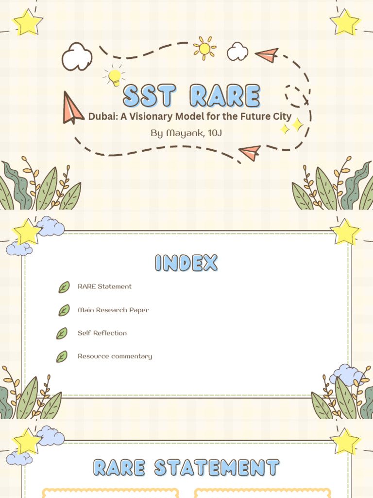SST school project | PDF | Sustainability | Dubai