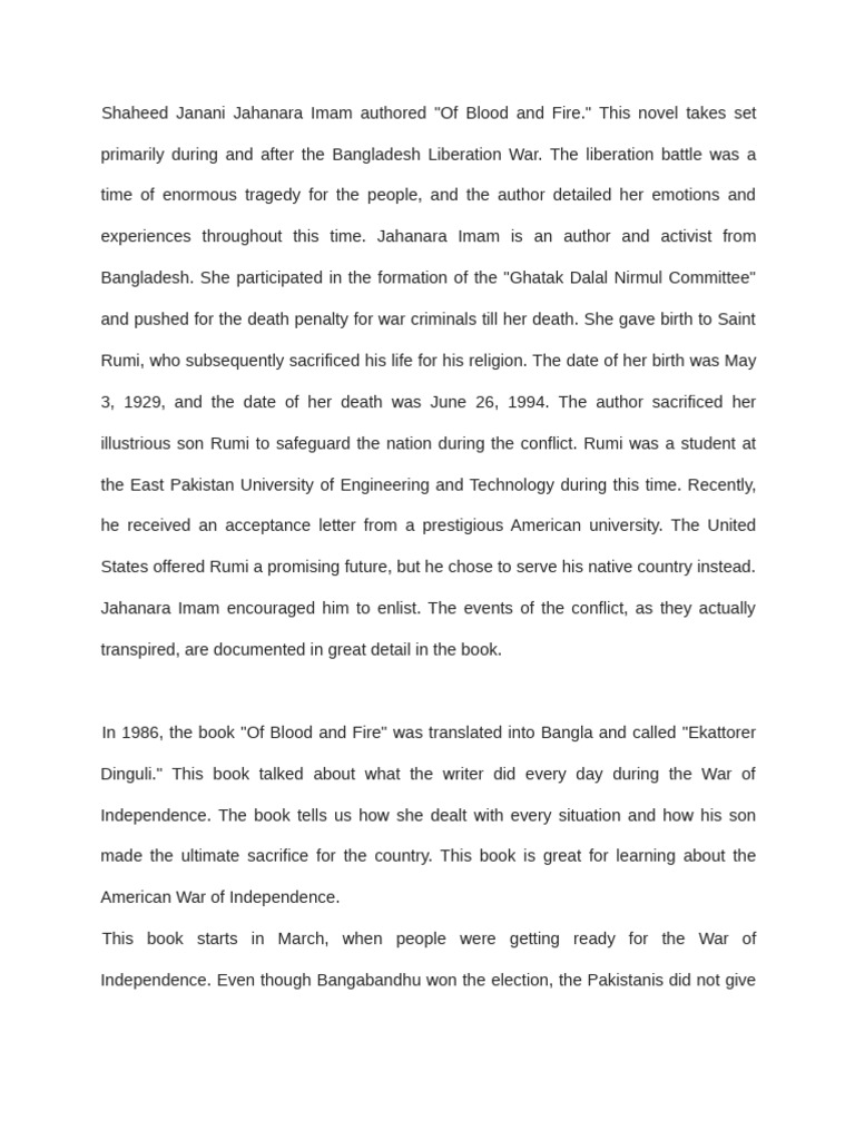 Of Blood and Fire Book Review | PDF