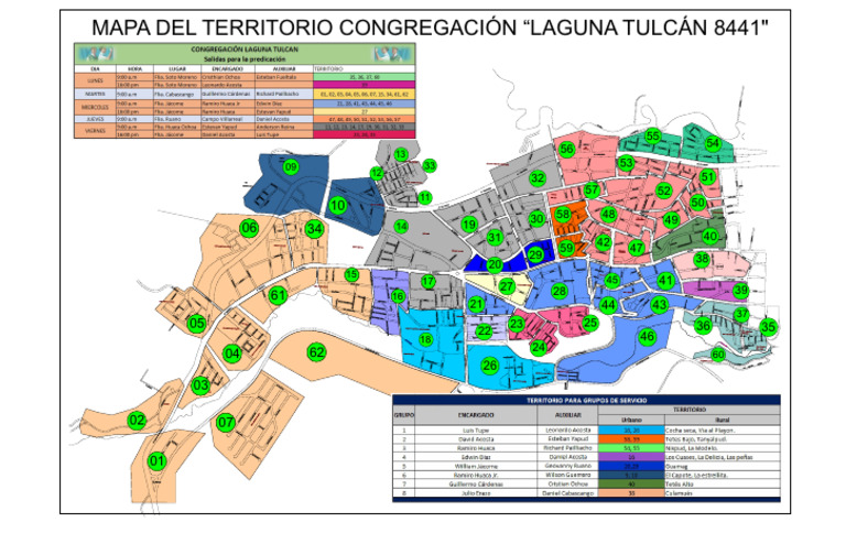 Mapa de Barrios y Cooperativas en Tulcán | PDF