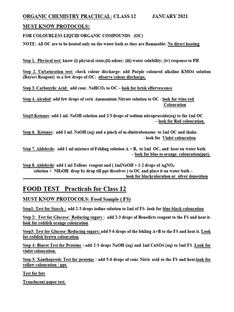 Organic & Biomolecules Test | PDF