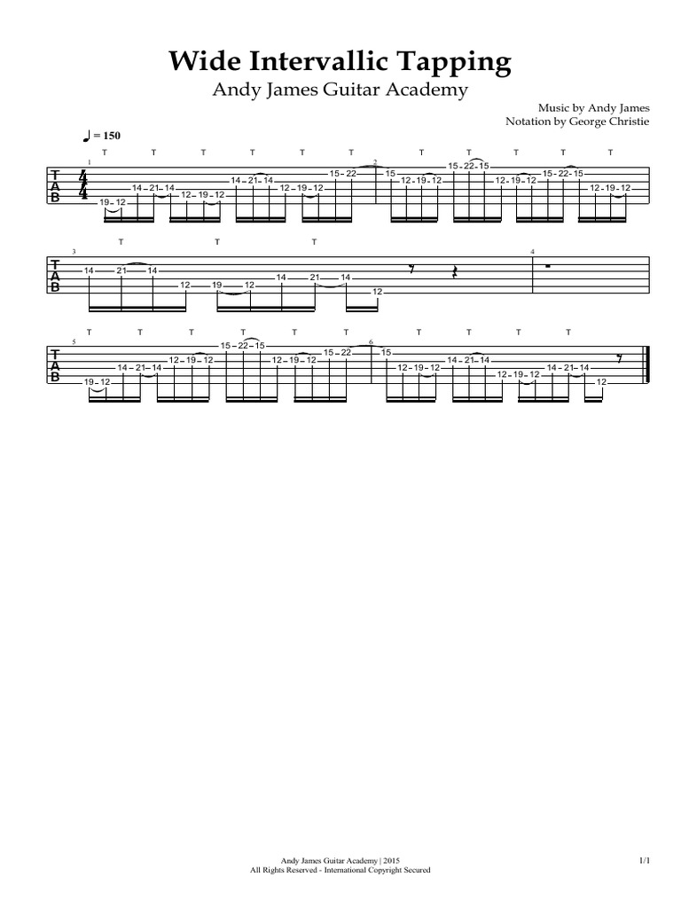 Wide Intervallic Tapping Techniques | PDF