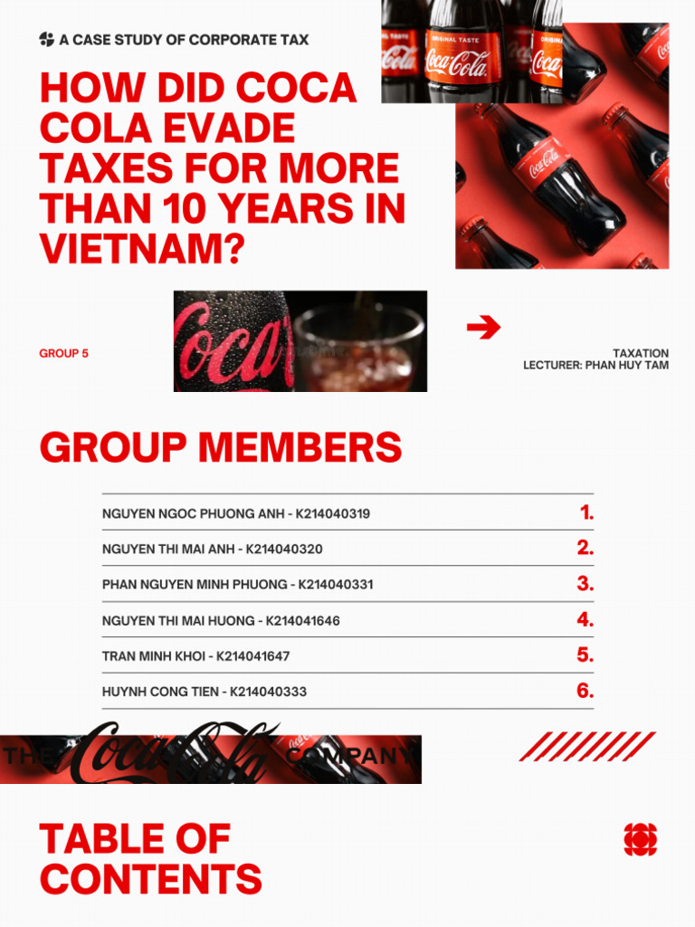 How Did Coca Cola Evade Taxes For More Than 10 Years in Vietnam | PDF