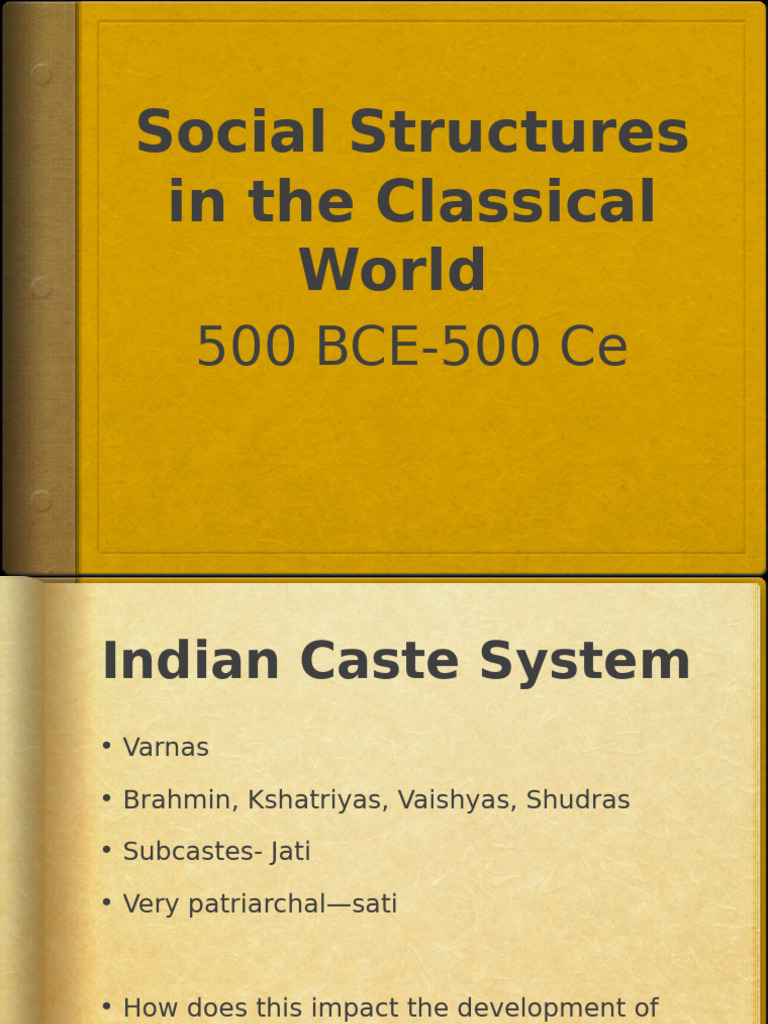 Social Structures in Classical Civilizations | PDF