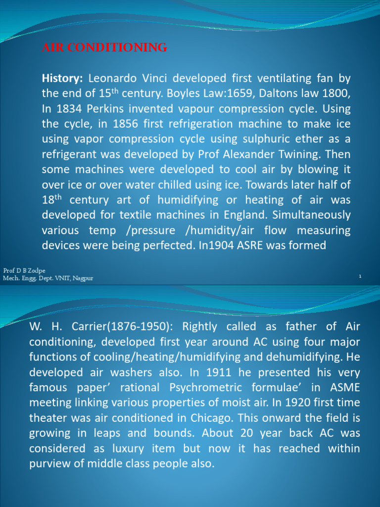 Combined Psychro PPT Without Sound PDF-1 | PDF | Home Appliance | Chemical Engineering