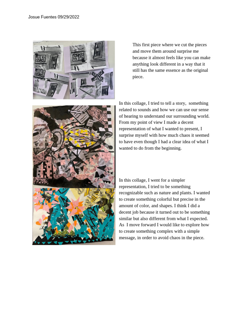Collages Reflection-Visual Communications | PDF