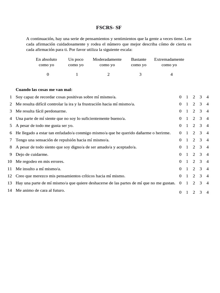 Reflexiones sobre la autocrítica y el autocuidado | PDF
