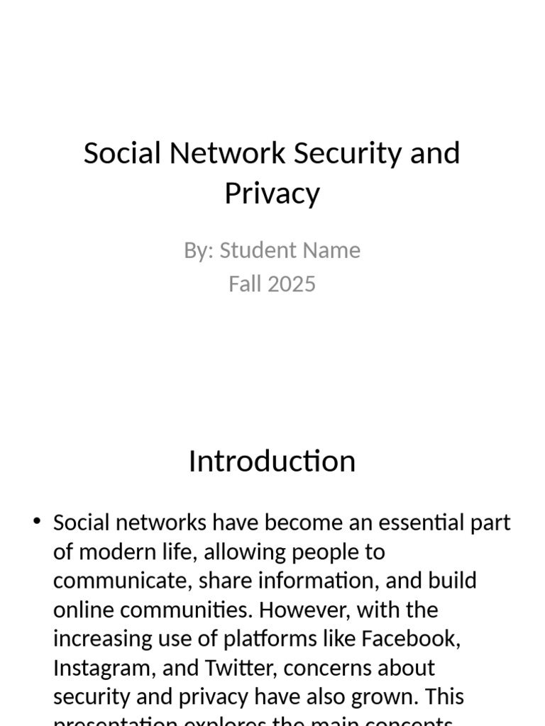 Social Network Security and Privacy | PDF | Security | Computer Security