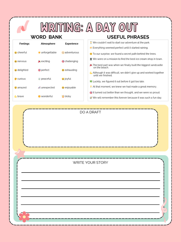 The Person I Admire Worksheet in A Pink Yellow Simple Style | PDF