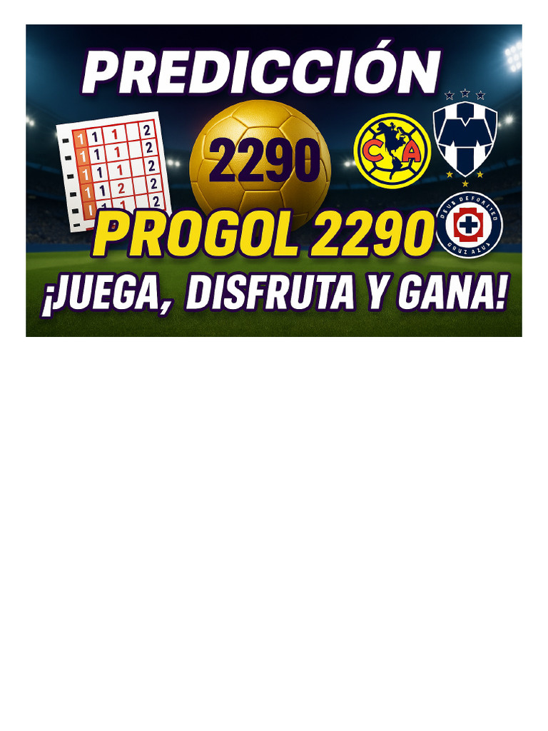 Momios Progol 2291 | PDF