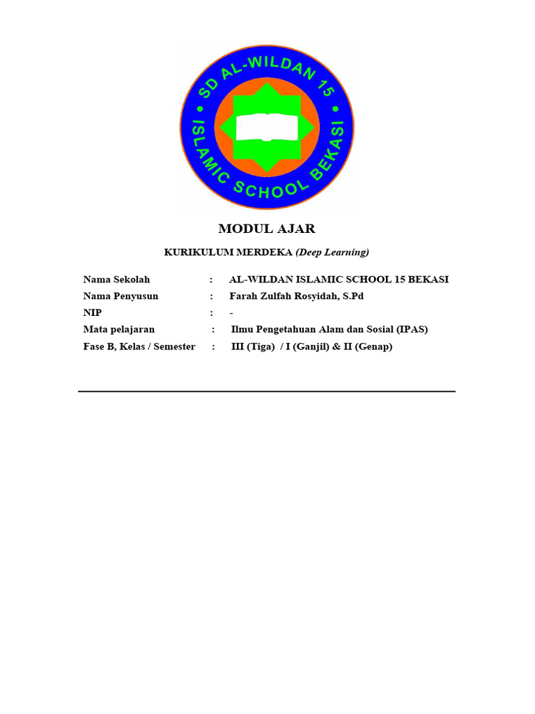 Modul Ajar 2 IPAS K-III (Deep Learning) | PDF