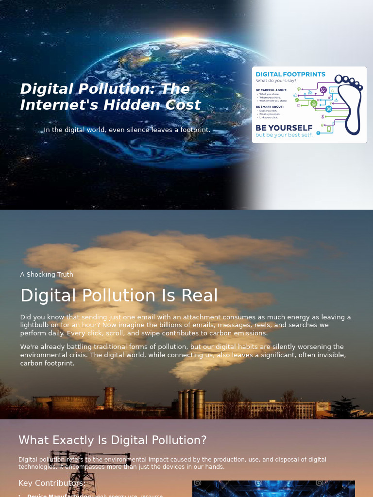 Understanding Digital Pollution | PDF | Pollution | Electronic Waste