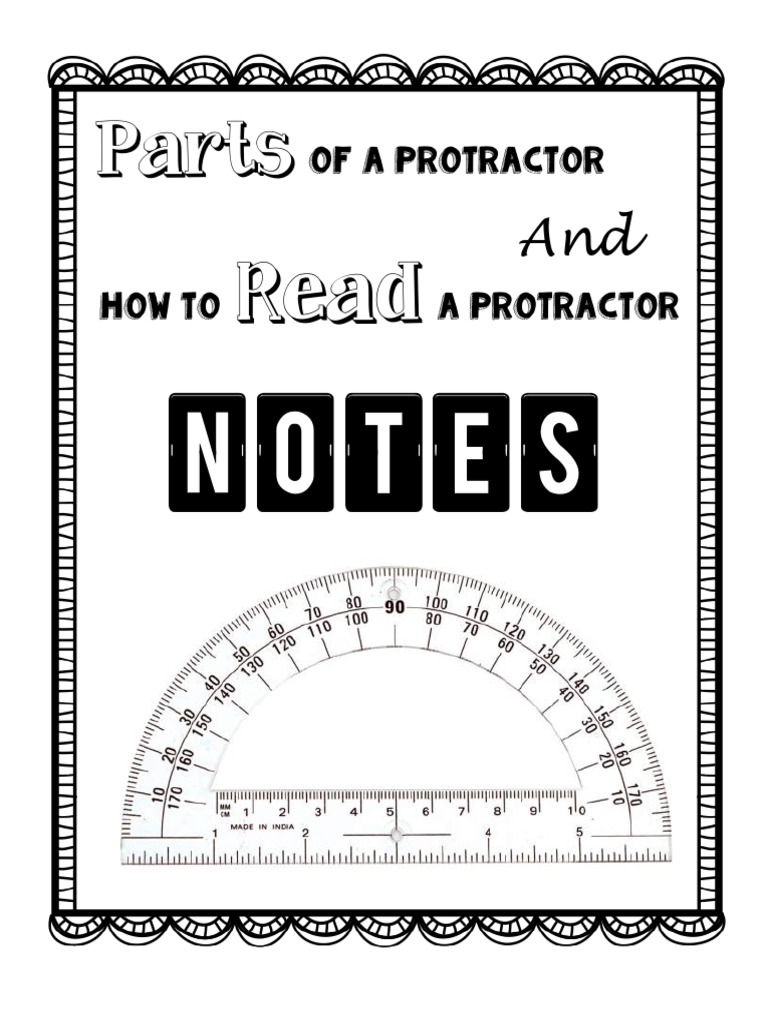 Parts of a Protractor Explained | PDF