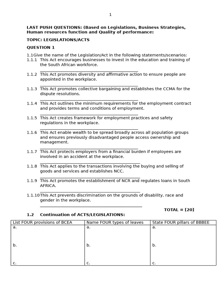 South African Business Legislation Guide | PDF | Strategic Management ...