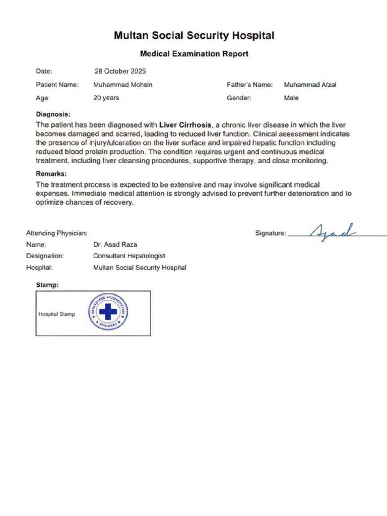 Medical Report | PDF